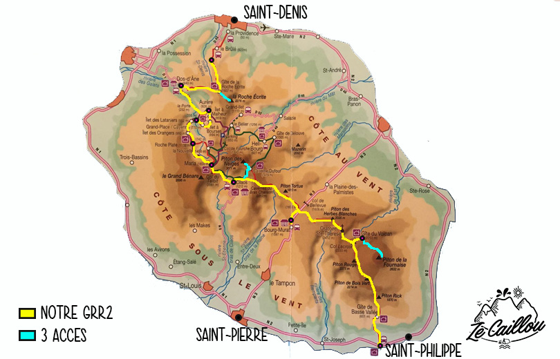 Grr2 Traverser L île De La Réunion à Pied Itinéraire Détaillé Ze